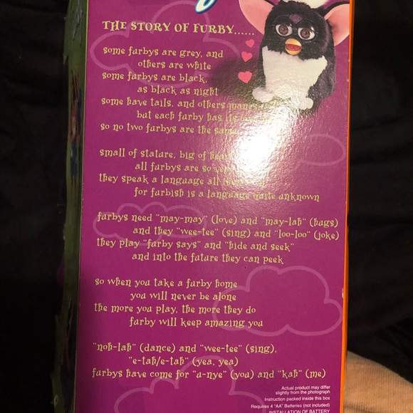 Vintage | Other | 998 Original Furby Skunk Or Tuxedo Furby | Poshmark